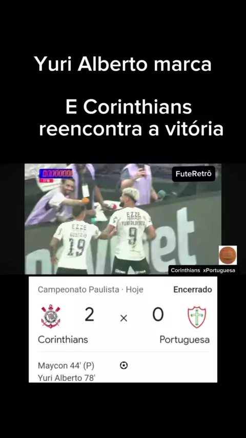 corinthians e portuguesa:corinthians x portuguesa