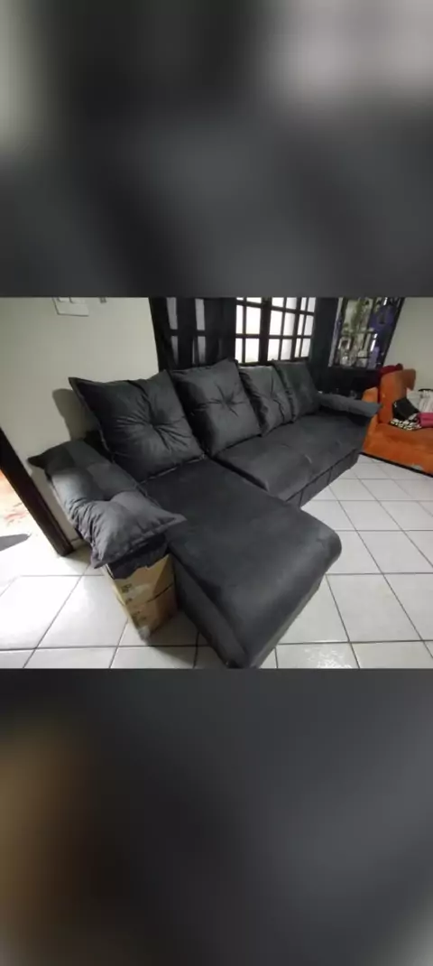 sofas c chaise:olha que show esse sofa chaise vend ...| Kwai