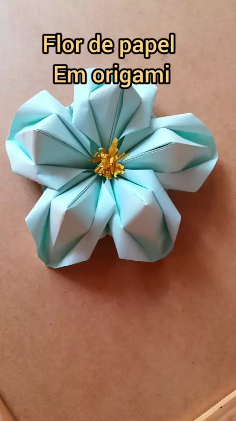 origame de flor:flor origami