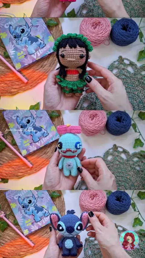 lithostitched:lilo and stitch collection amigurumi ...| Kwai