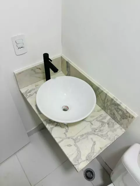 cuba sobrepor banheiro:lavatório em quatzito paran ...| Kwai