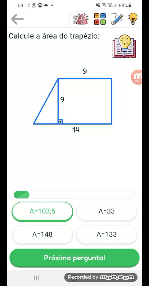 area do trapezio:área do trapezio