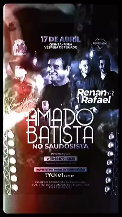🇧🇷 Show: Amado Batista and the Duo Renan and Raf ...| Kwai
