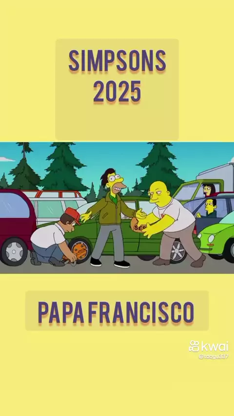 simpsons papa:os simpsons papa francisco 😱